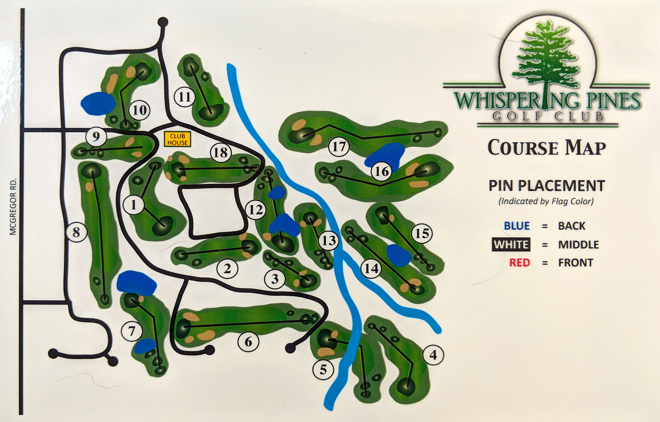 Scorecard & Local Rules - Whispering Pines Golf Club
